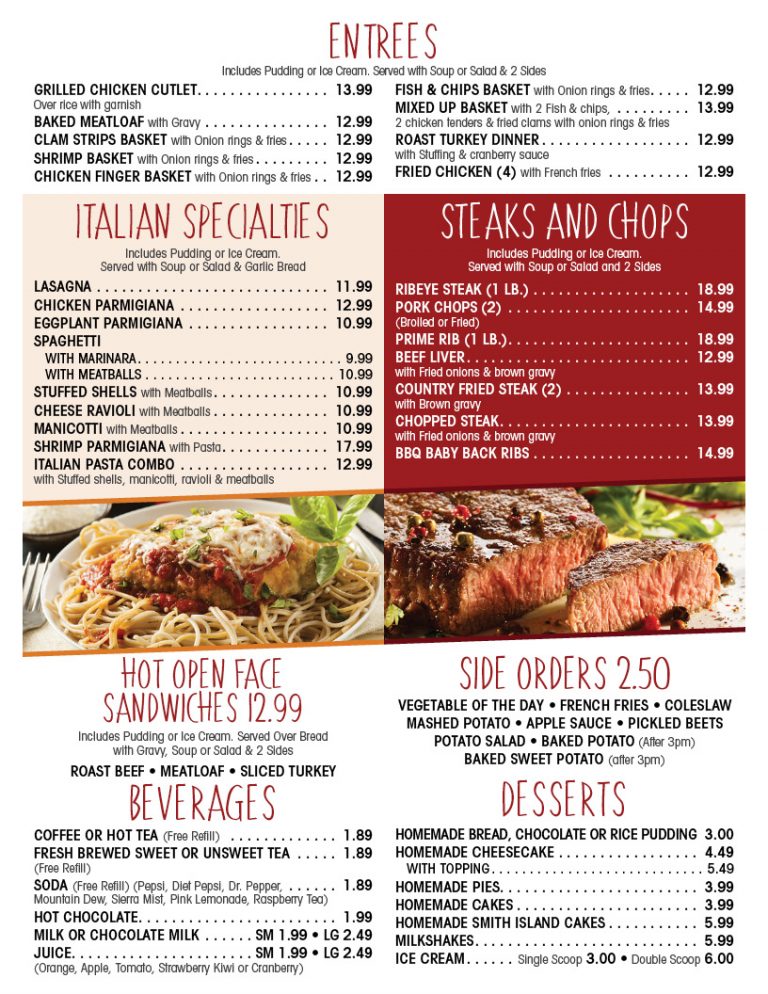 Our Menu | Roma's Diner & Pizzeria
